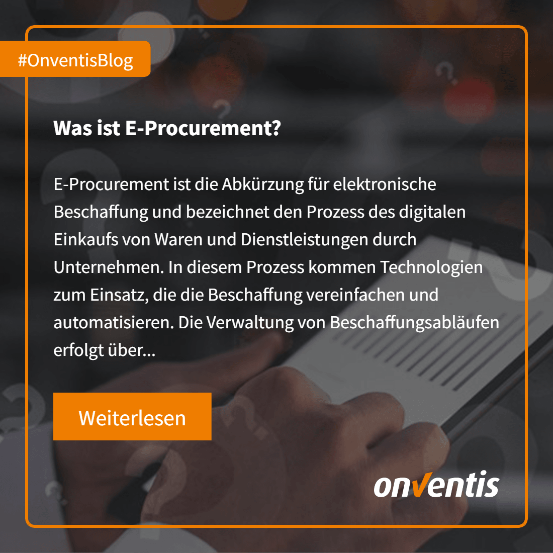 Qu'est-ce que l'E-Procurement